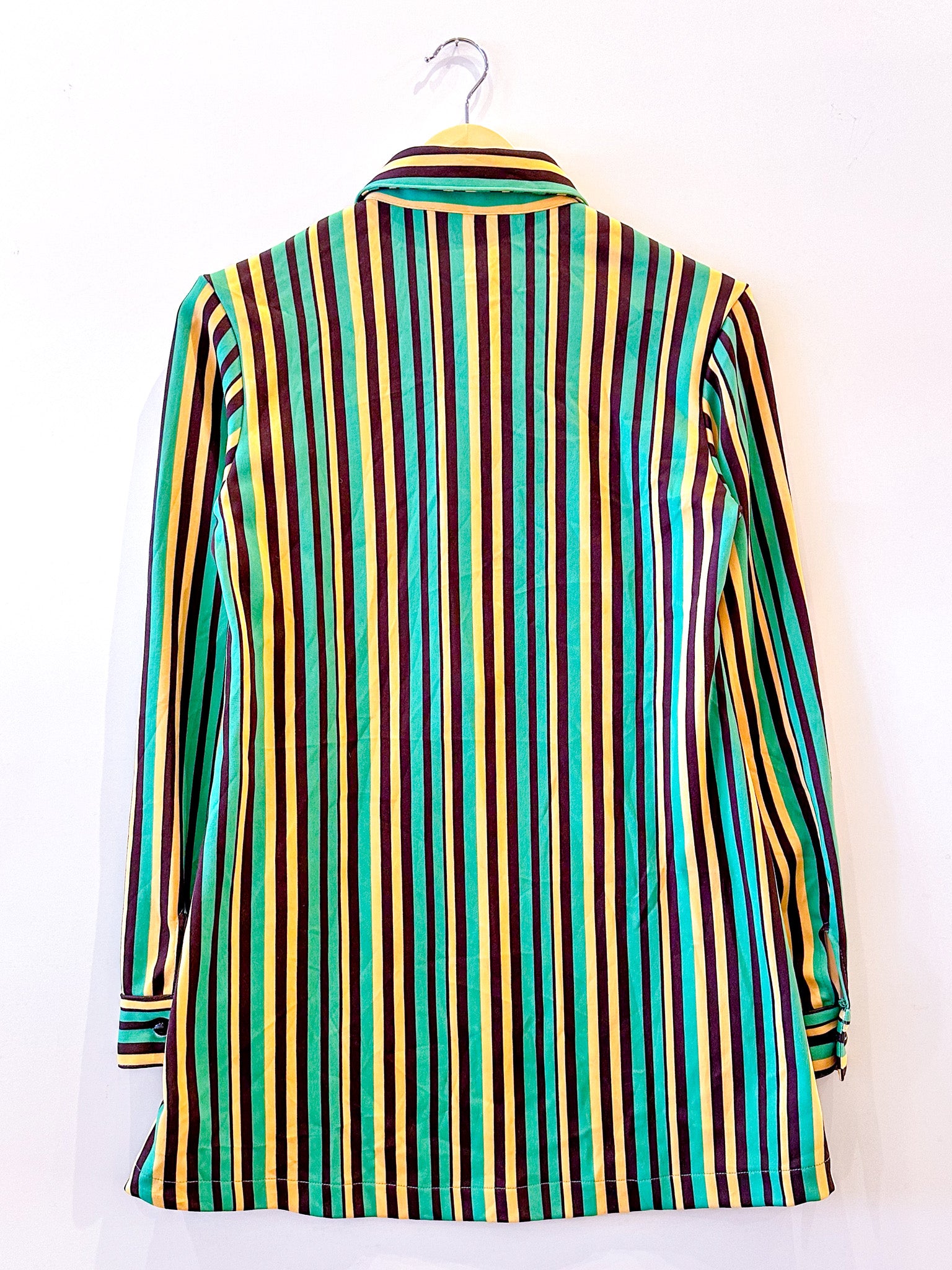 Vintage Stripe Micro Mini Shirt Dress – magpievintageclothing